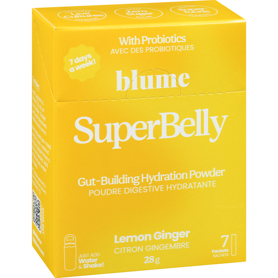 Blume - Superbelly Hydration Powder - Lemon Ginger - 7pk – Low Carb Canada