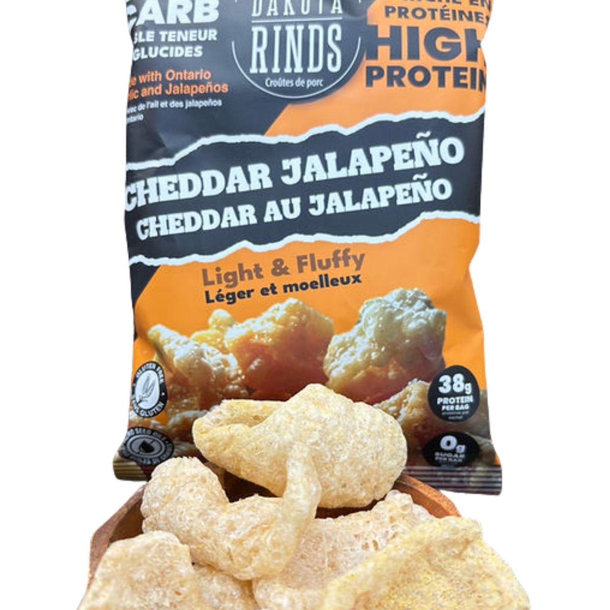 Dakota - Low Carb Pork Rinds - JALAPEÑO CHEDDAR - 50g – Low Carb Canada