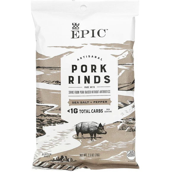 Epic - Pork Rinds - Sea Salt & Pepper - 70g - Low Carb Canada