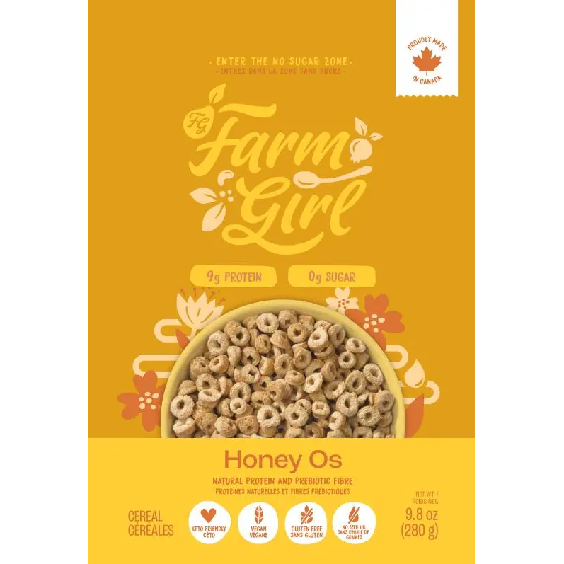 Farm Girl - Keto Cereals - Honey Nut O's - 280 g - Low Carb Canada