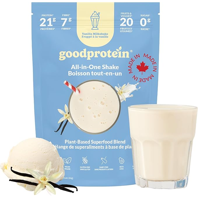 Good Protein - All-in-one-shake - Vanilla Milkshake - 440g – Low Carb ...