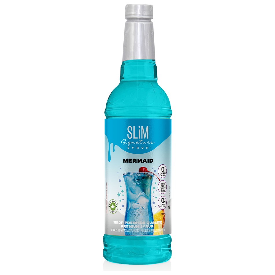 Slim Syrups - Sugar Free Mermaid Syrup - 750ml Bottle - Low Carb Canada