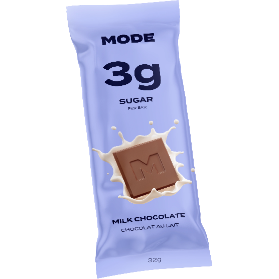 Mode - Low Sugar Milk Chocolate Bar - 32g – Low Carb Canada