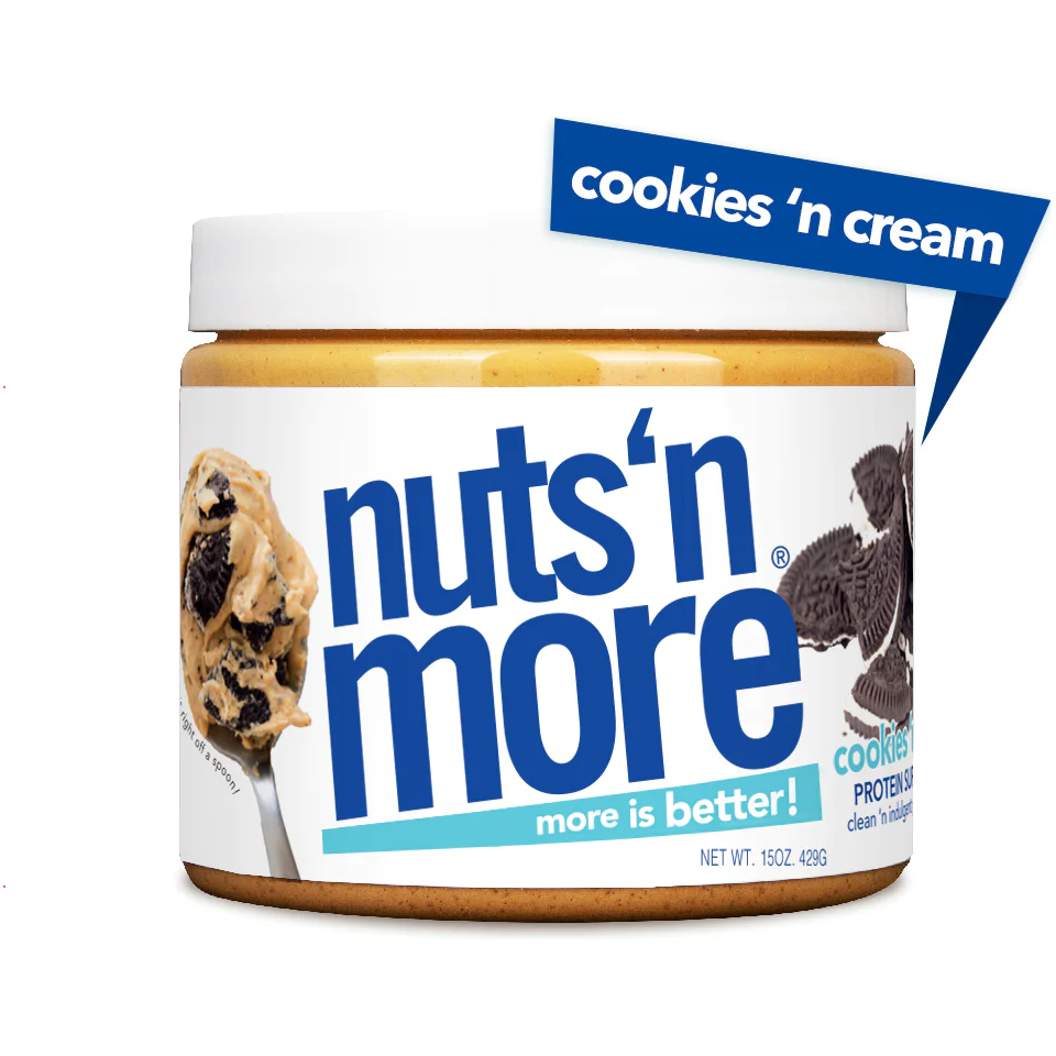 Nuts N More - High Protein Spread - Cookies N Cream - 16 oz – Low Carb ...