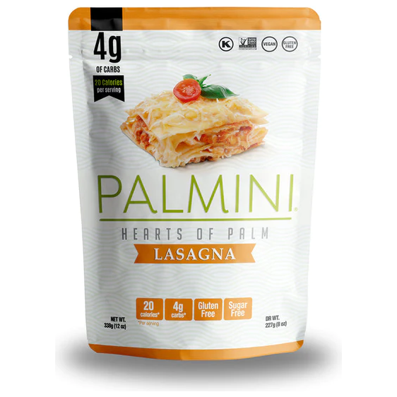 Palmini - Hearts of Palm Pasta Pouch - Lasagna - 12oz – Low Carb Canada