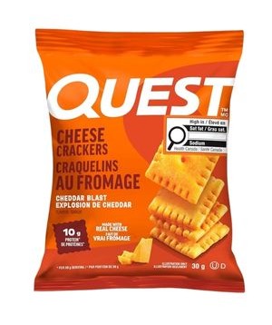 Quest Cheese Crackers - Cheddar Blast - 30g – Low Carb Canada
