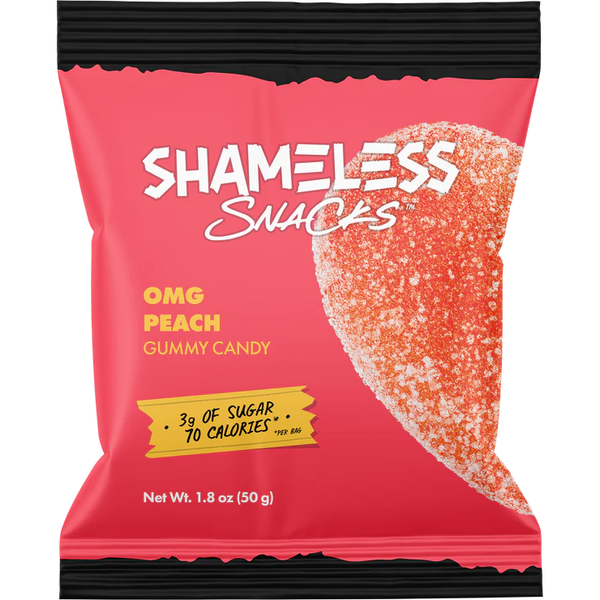 Shameless Snacks - Gummy Candy - OMG Peach - 50g - Low Carb Canada