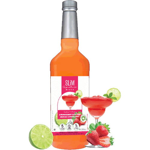 Slim Syrups - Sugar Free Cocktail Mix - Strawberry Key Lime - 1L Bottl ...