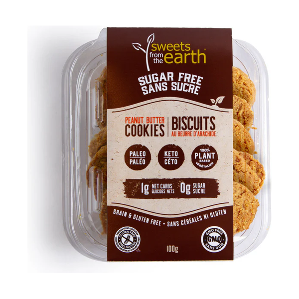 Sweets From The Earth - Sugar Free Keto Peanut Butter Cookies - 100g ...