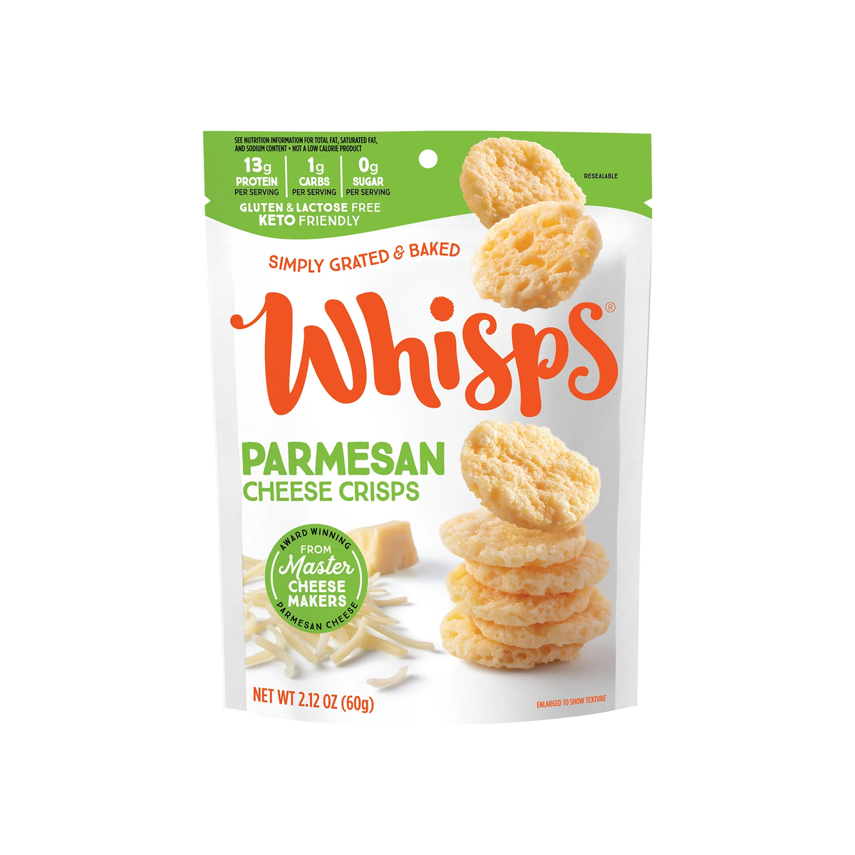 Whisps - Cheese Crisps - Parmesan - 60g – Low Carb Canada