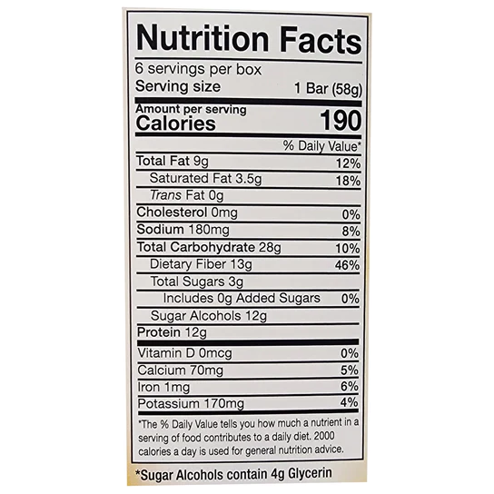 Keto Wise - Snack-Bar - Fudge Graham - 348g - Low Carb Canada