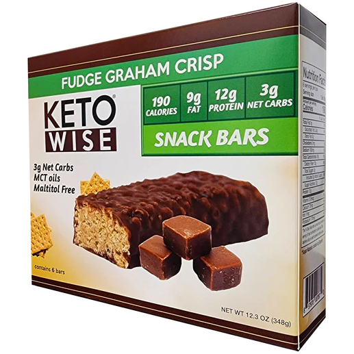 Keto Wise - Snack-Bar - Fudge Graham - 348g - Low Carb Canada